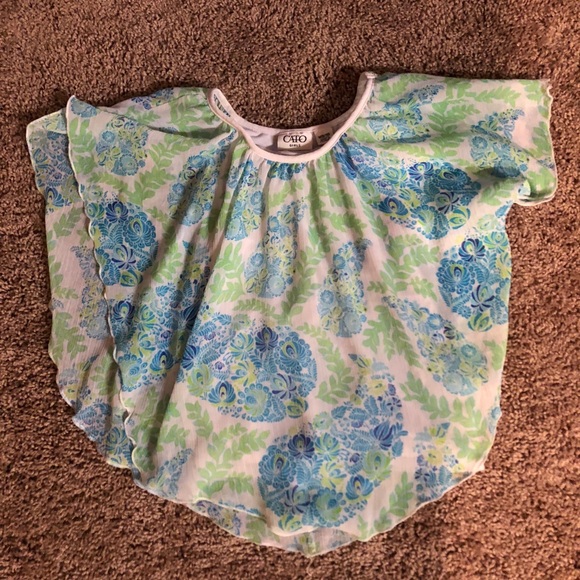 Cato | Shirts & Tops | A Cato Girls Blue And Green Flow Top | Poshmark